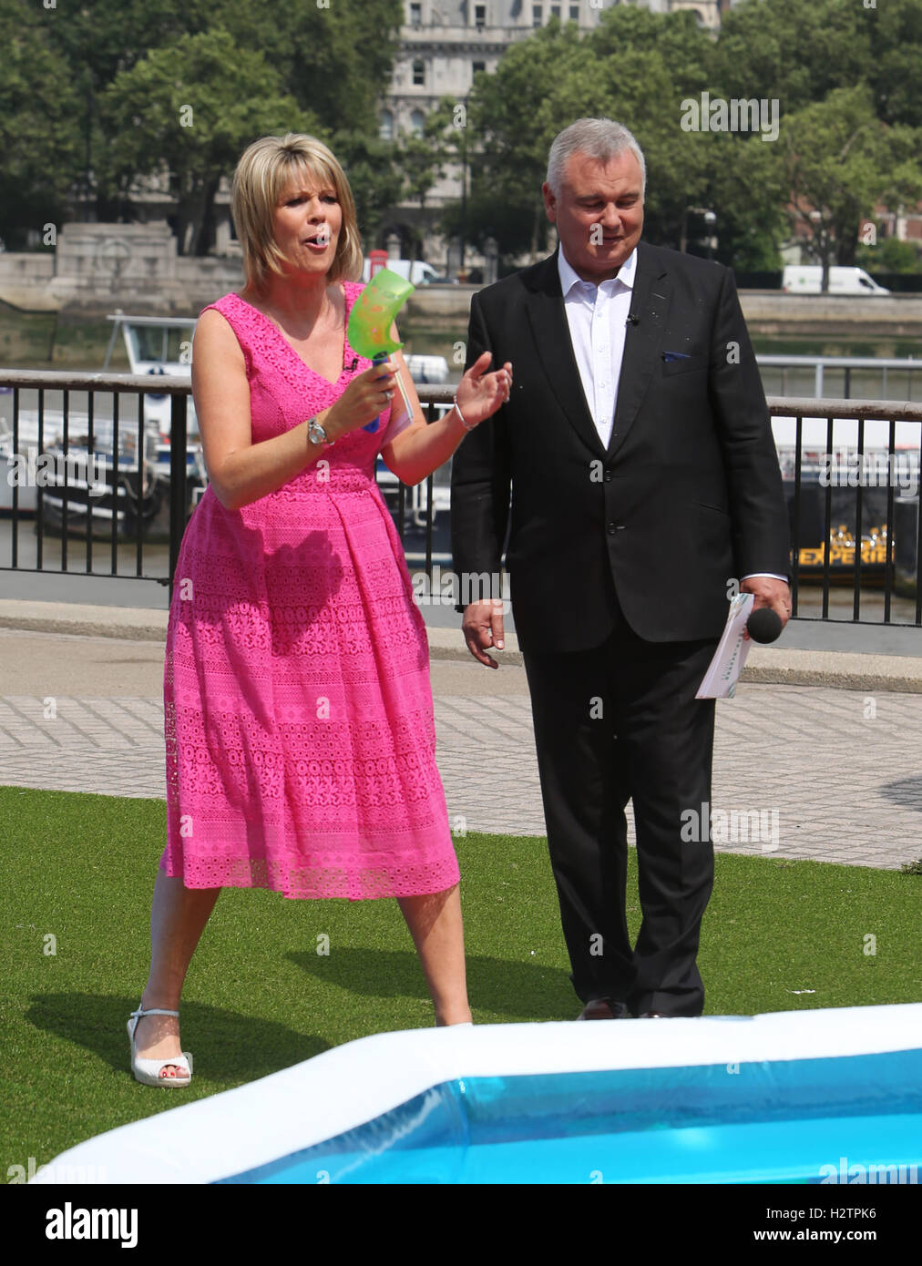 Ruth Langsford and Eamonn Holmes filming outside ITV Studios Featuring ...