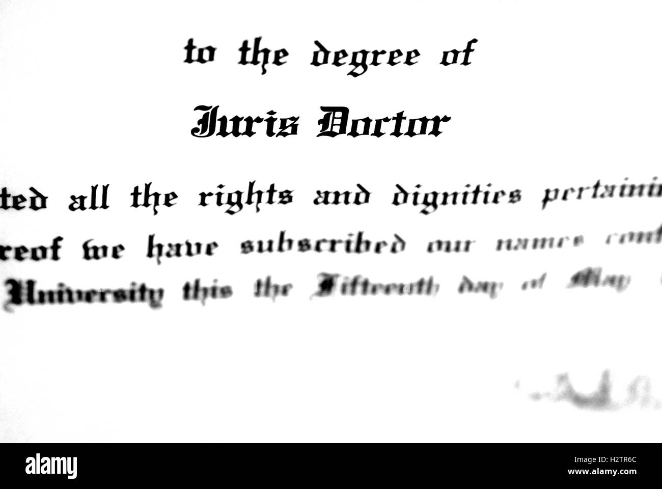 Degree certificate hi-res stock photography and images - Alamy