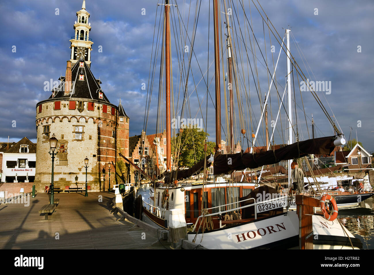 Old Harbor Port Hoorn ( Horn ) Main Tower 1532 Netherlands Stock Photo ...