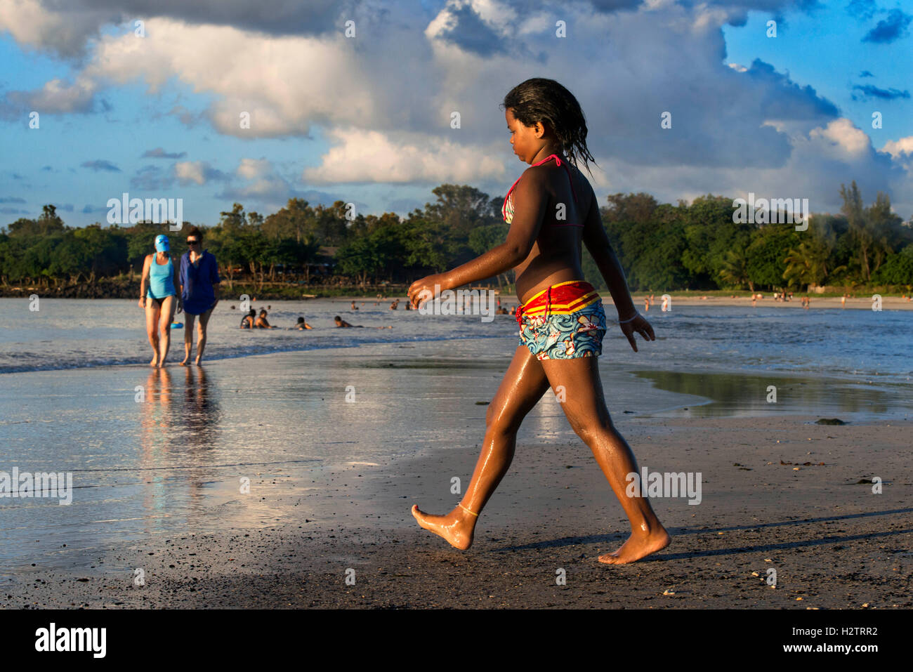 Mauritius beach woman hi-res stock photography and images - Alamy