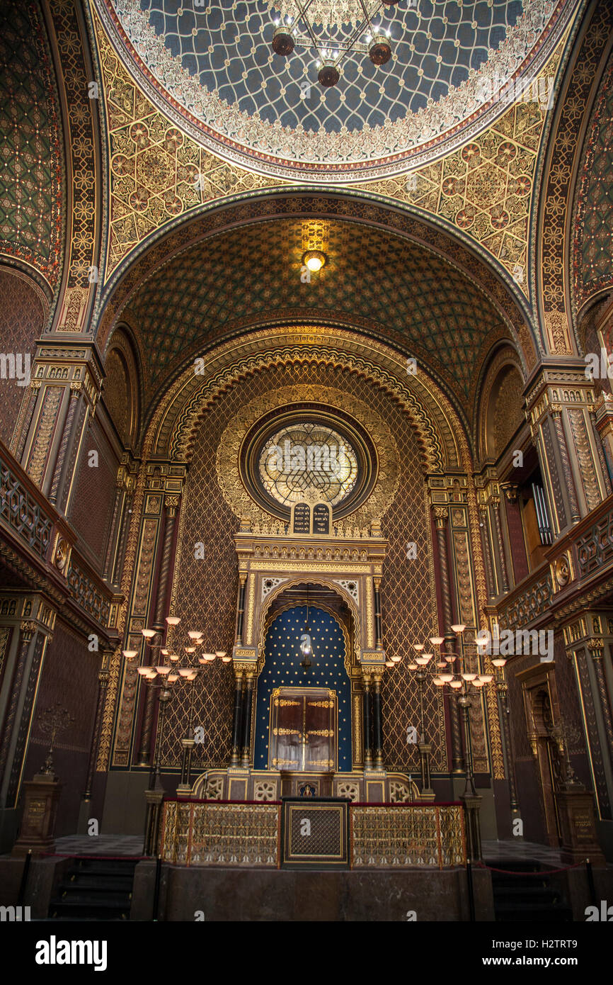 Interior of the Spanish Synagogue also the Jewish Museum Stock Photo ...