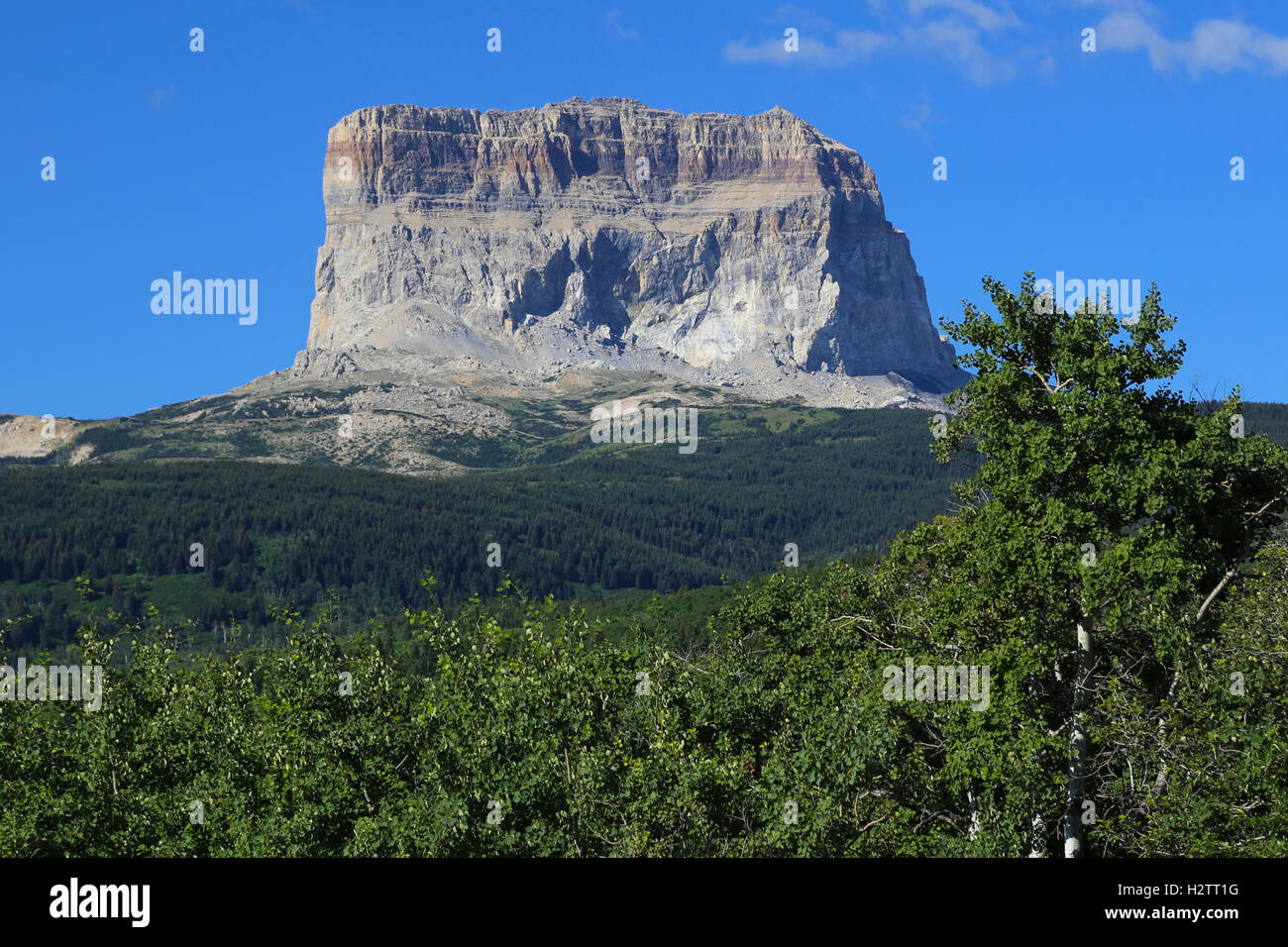 Chief Head Mountain Glacier National Park Montana Stock Photo - Alamy