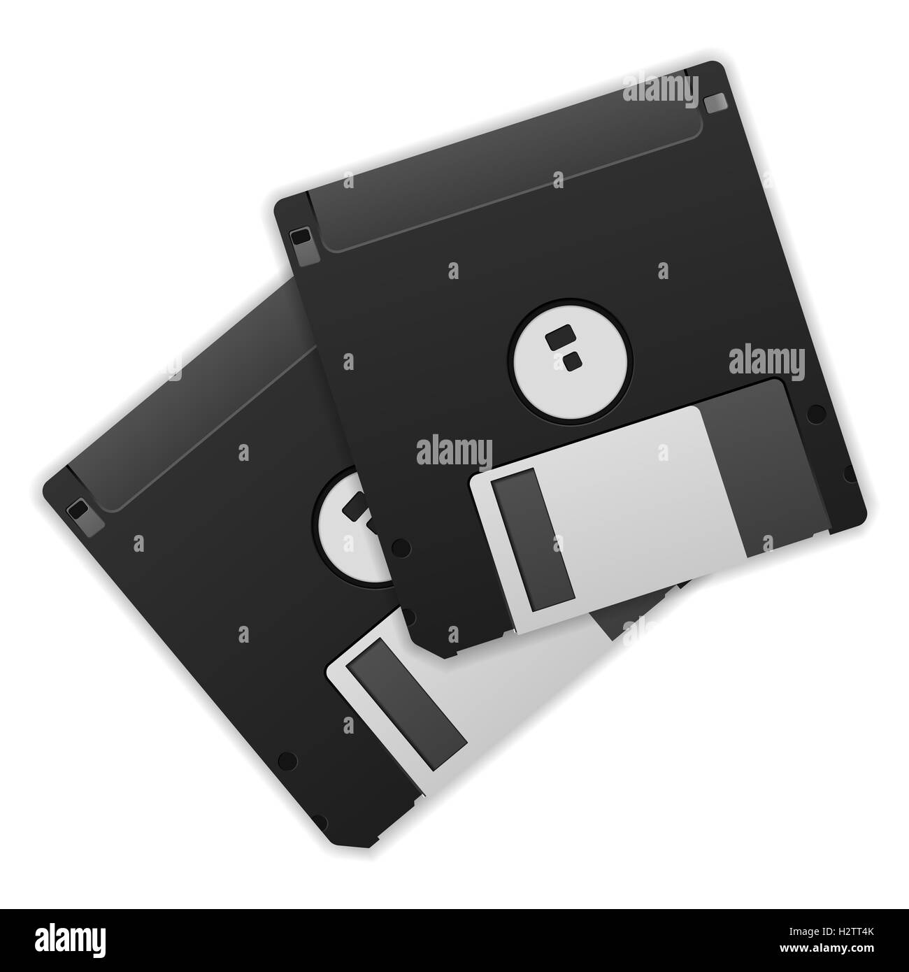 Diskettes on a white background Stock Photo - Alamy
