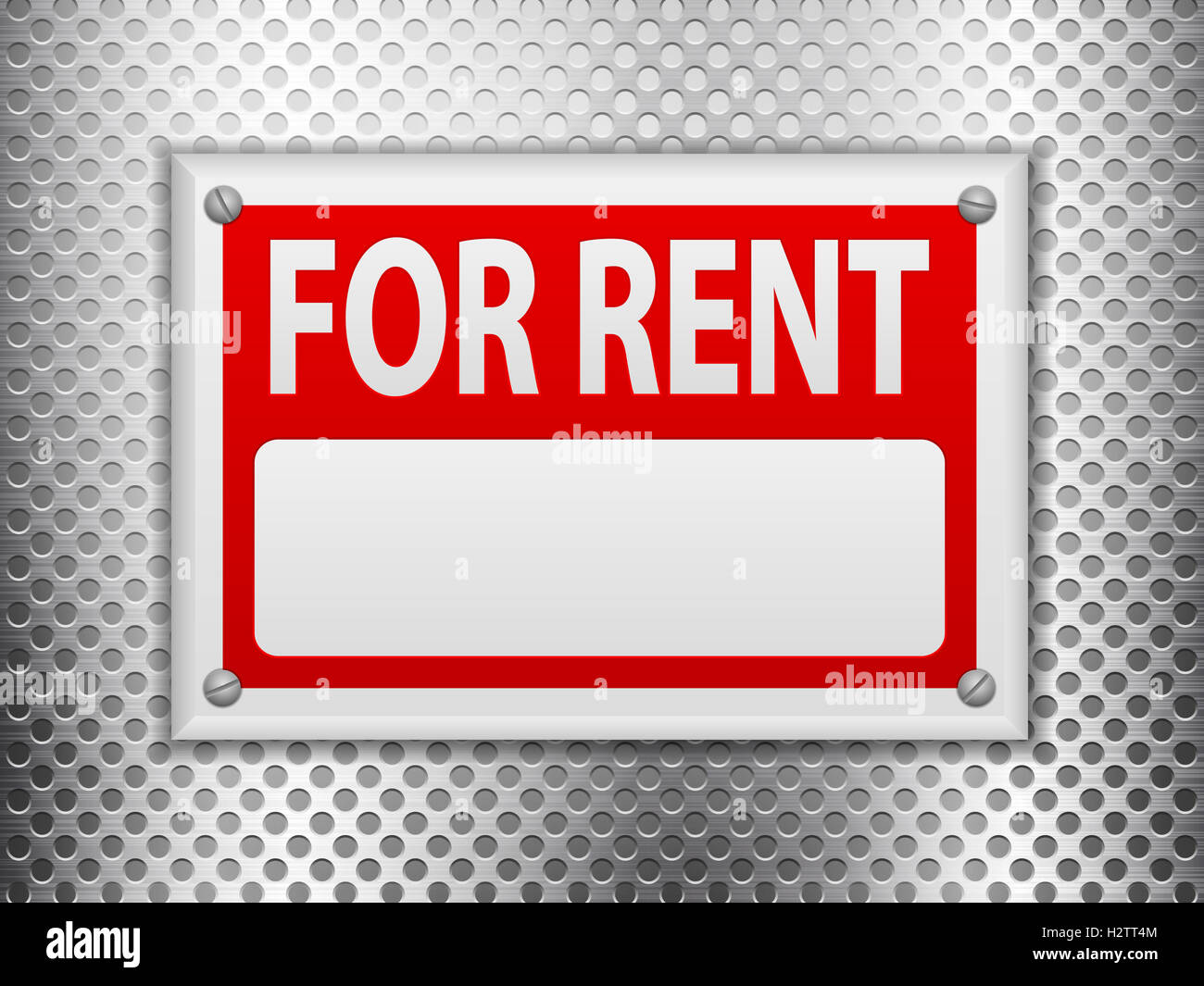 For rent sign board on metal background Stock Photo - Alamy