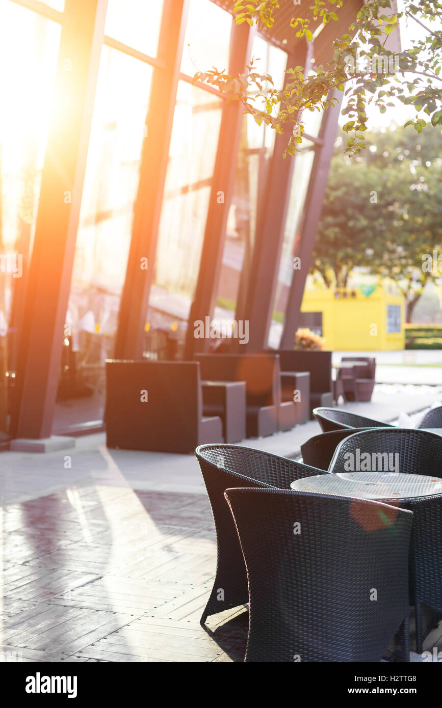 Green table black chair hi-res stock photography and images - Alamy