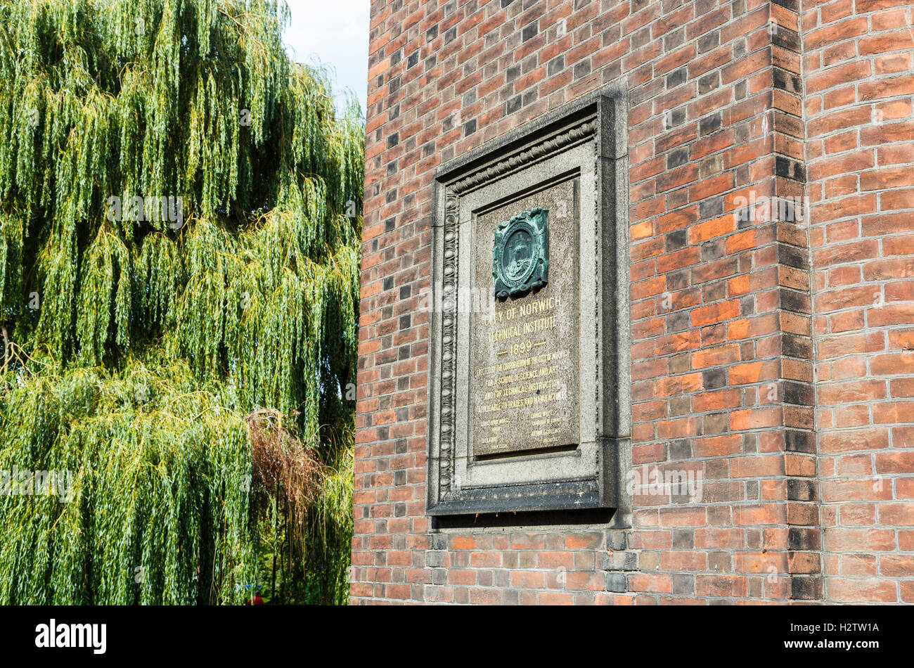 History of norwich plaque hi-res stock photography and images - Alamy