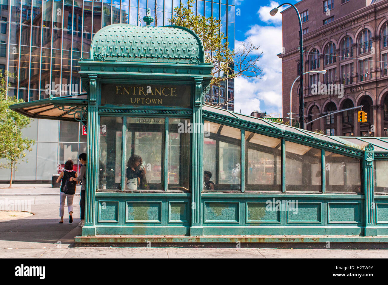 Astor Place Subway Station of the New York City Subway Stock Photo - Alamy