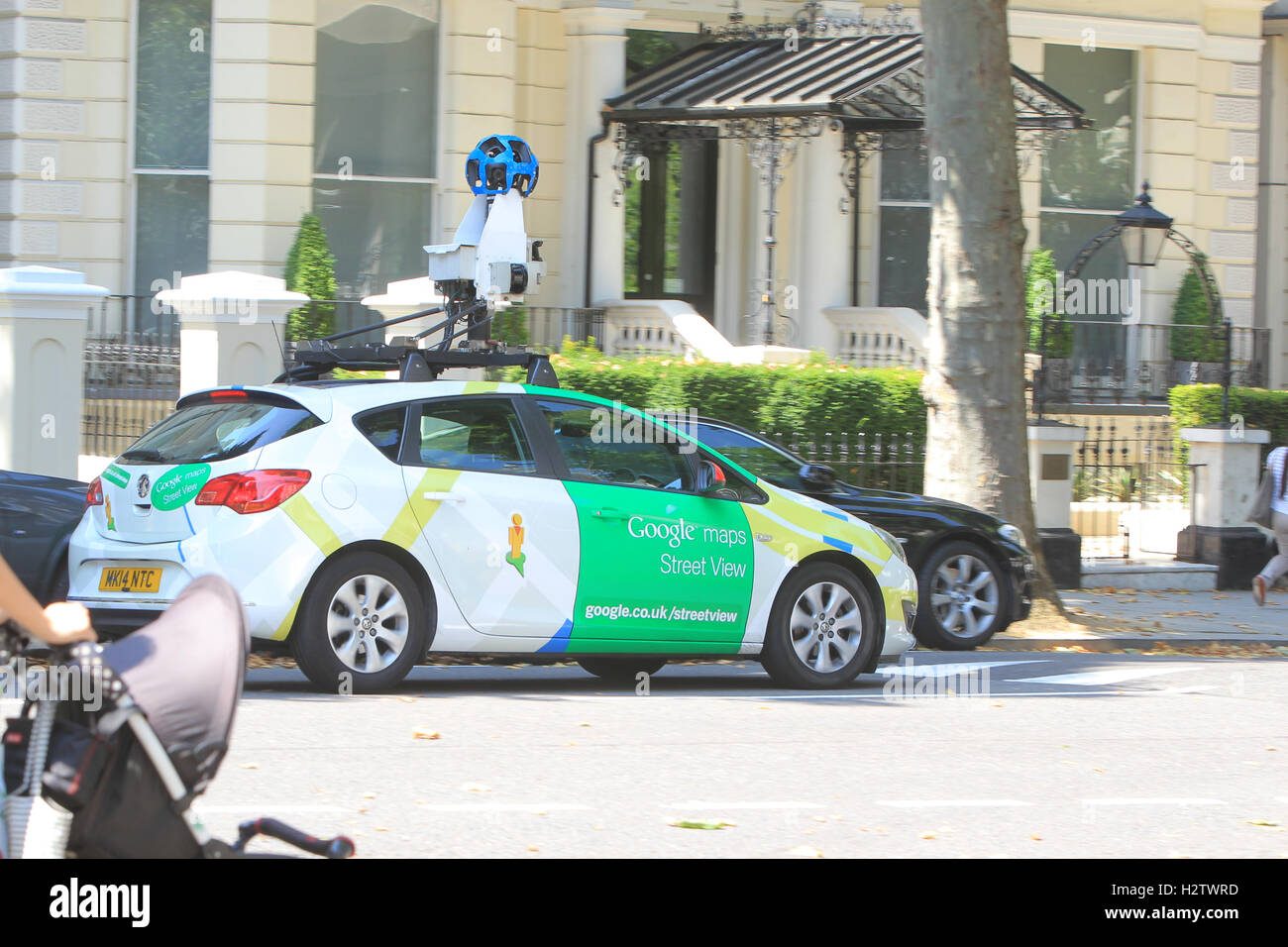 A Google mapping car drives around London. Featuring: Atmosphere Where ...