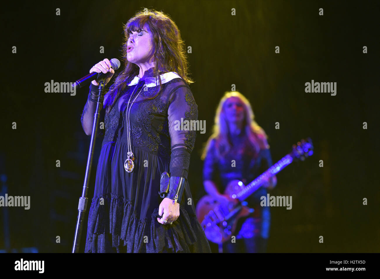 Heart performing live in concert at FirstMerit Bank Pavilion in Chicago ...