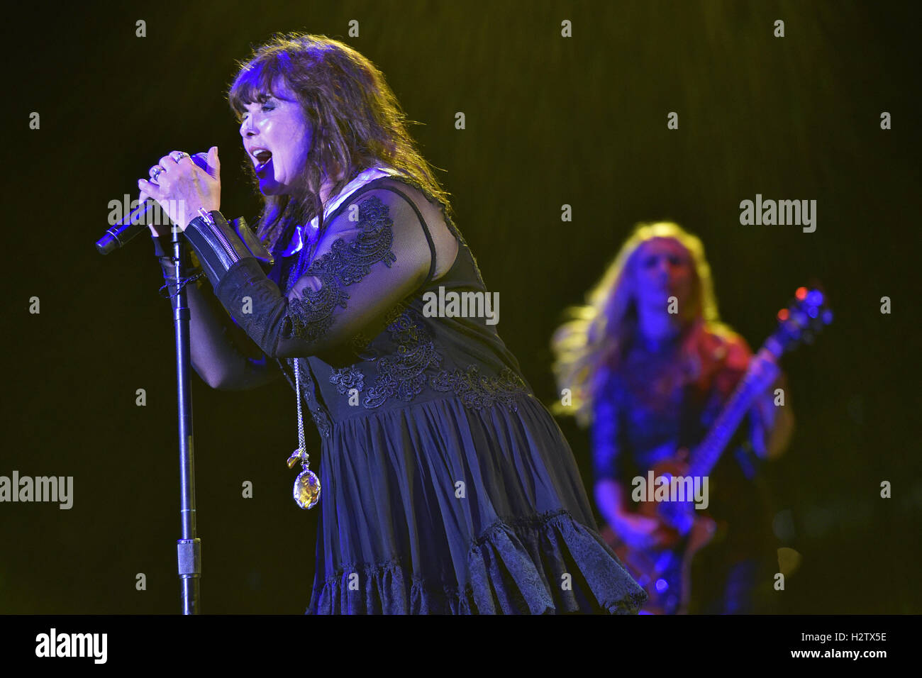 Heart performing live in concert at FirstMerit Bank Pavilion in Chicago ...
