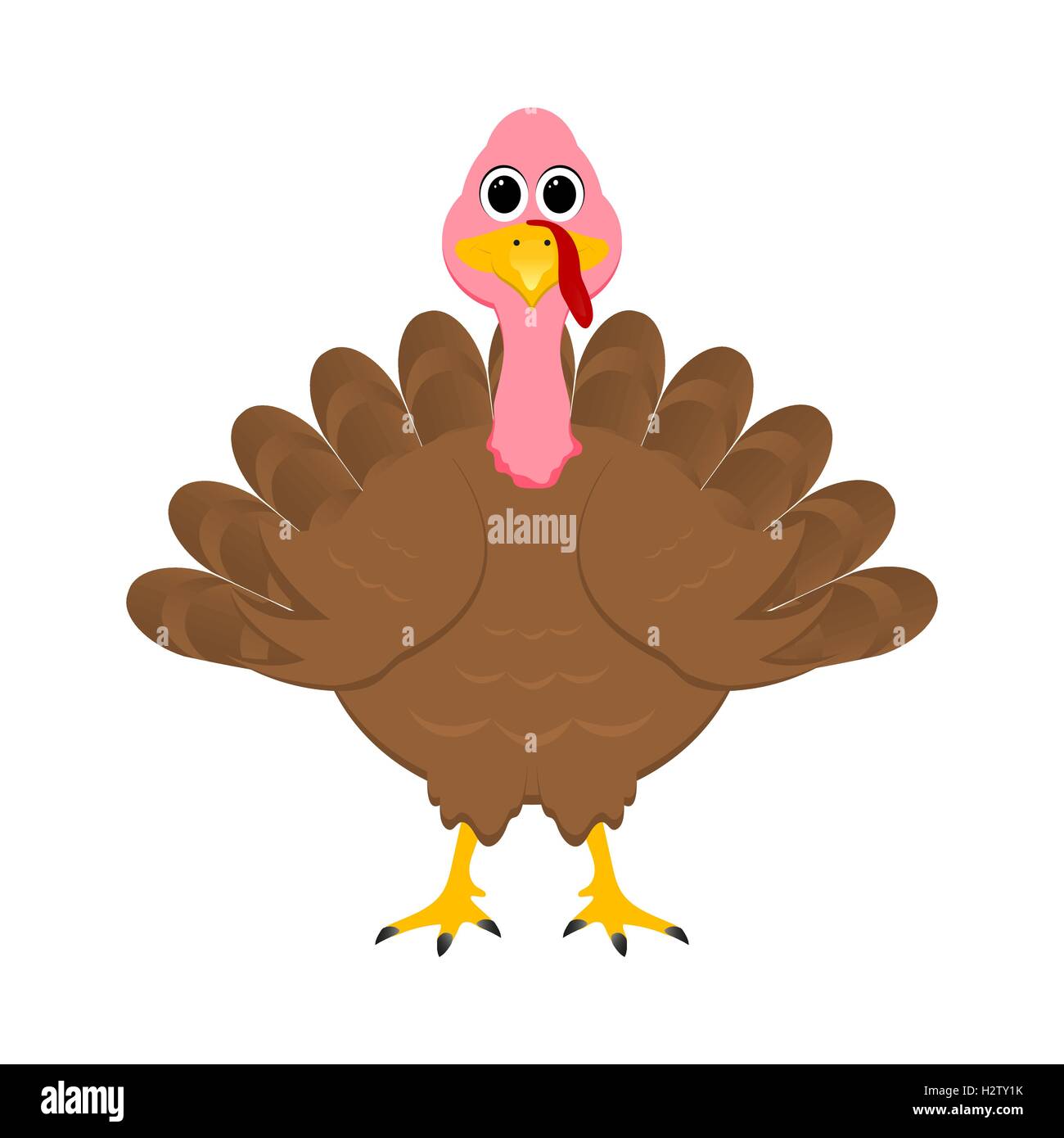 Cartoon illustration funny comic turkey Stock Vector Images - Alamy