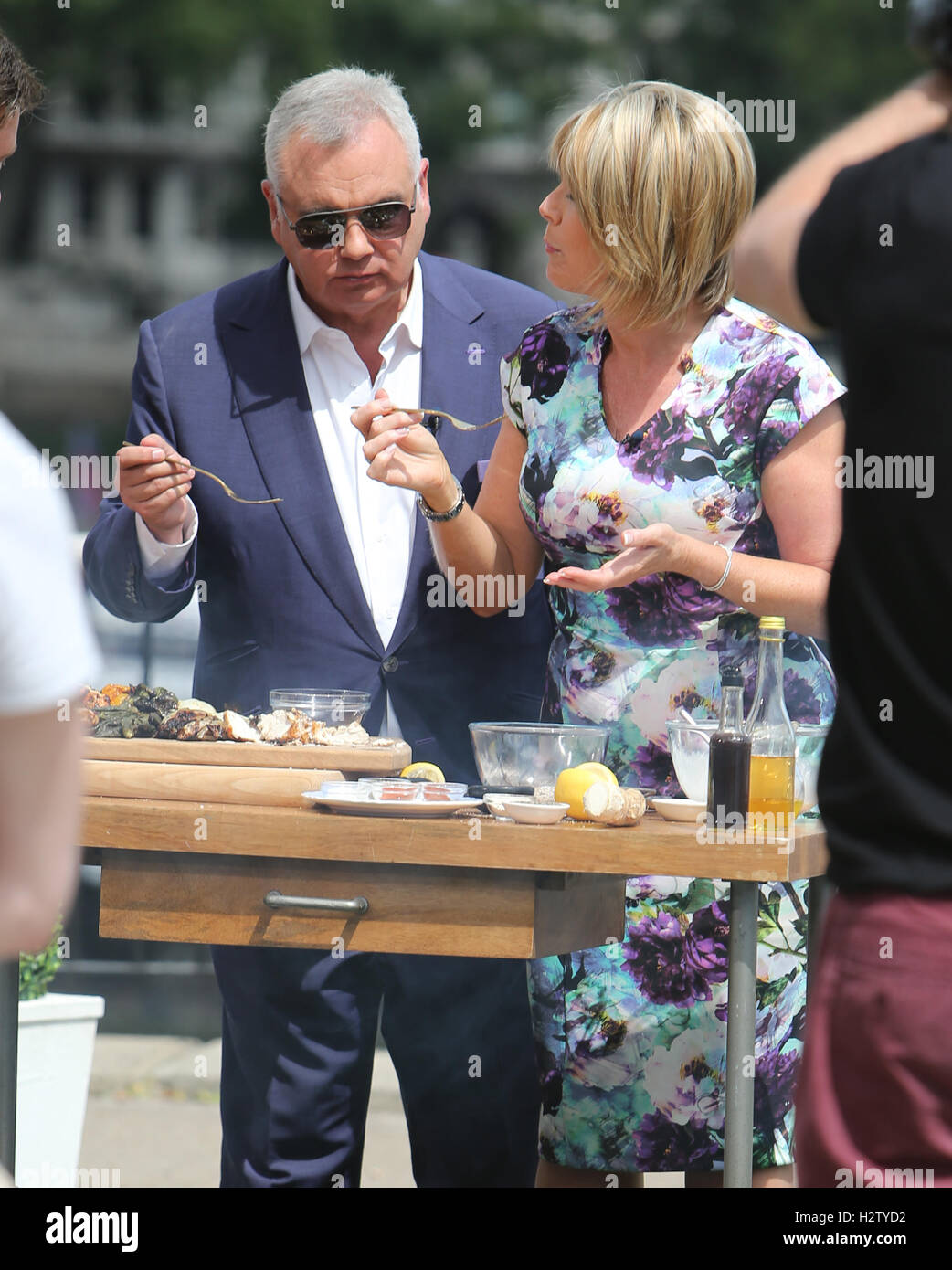 Ruth Langsford and Eamonn Holmes filming outside ITV Studios Featuring ...