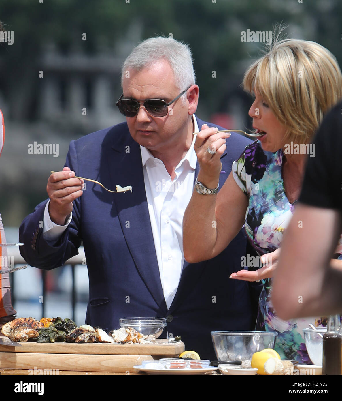 Ruth Langsford and Eamonn Holmes filming outside ITV Studios Featuring ...