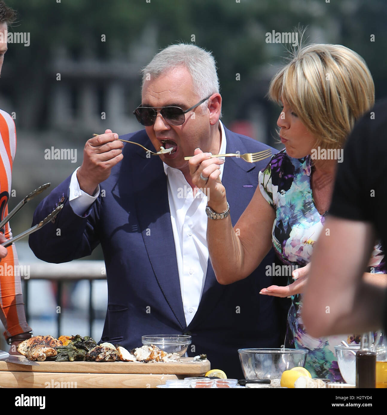 Ruth Langsford and Eamonn Holmes filming outside ITV Studios Featuring ...