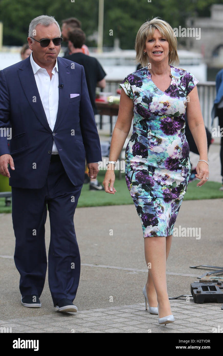 Ruth Langsford and Eamonn Holmes filming outside ITV Studios Featuring ...