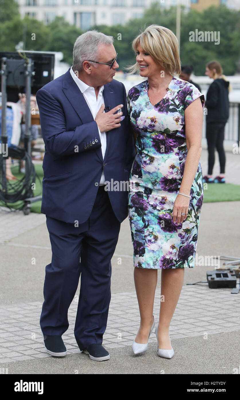 Ruth Langsford and Eamonn Holmes filming outside ITV Studios Featuring ...