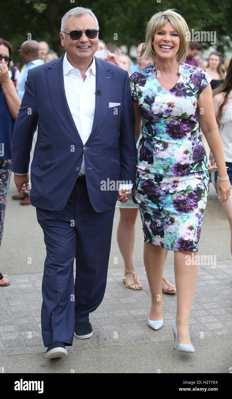 Ruth Langsford and Eamonn Holmes filming outside ITV Studios Featuring ...