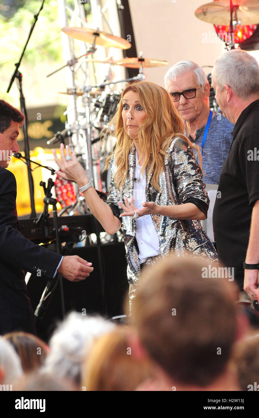 Celine Dion performing live on NBC's 'Today' show part of the summer ...