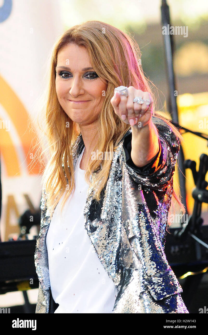Celine Dion performing live on NBC's 'Today' show part of the summer ...