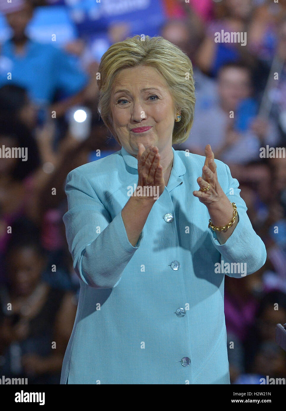 Democratic presidential candidate Hillary Clinton and recently declared ...