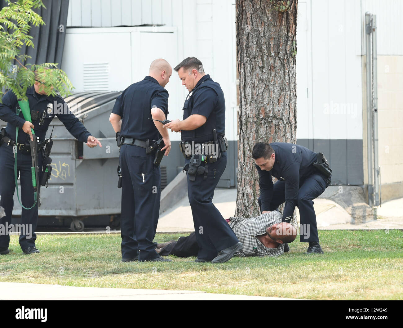 LAPD officers make a felony arrest in Studio City after which the ...