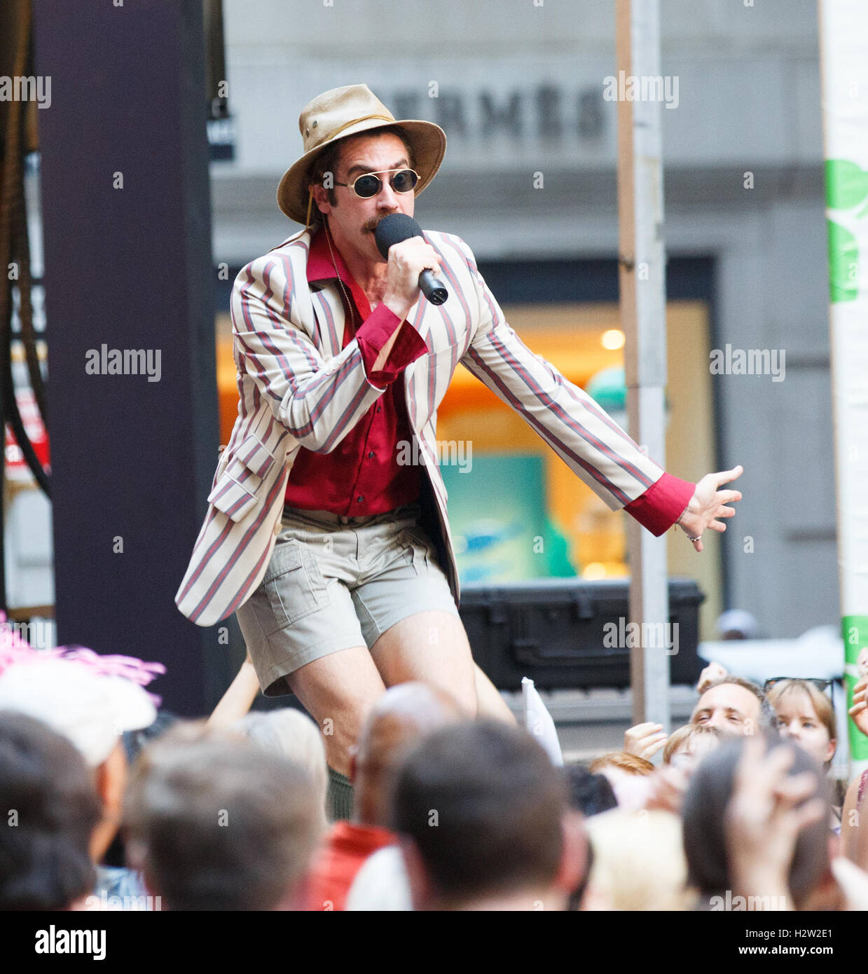 Jake Gyllenhaal on the set of the movie 'Okja' in New York Featuring ...