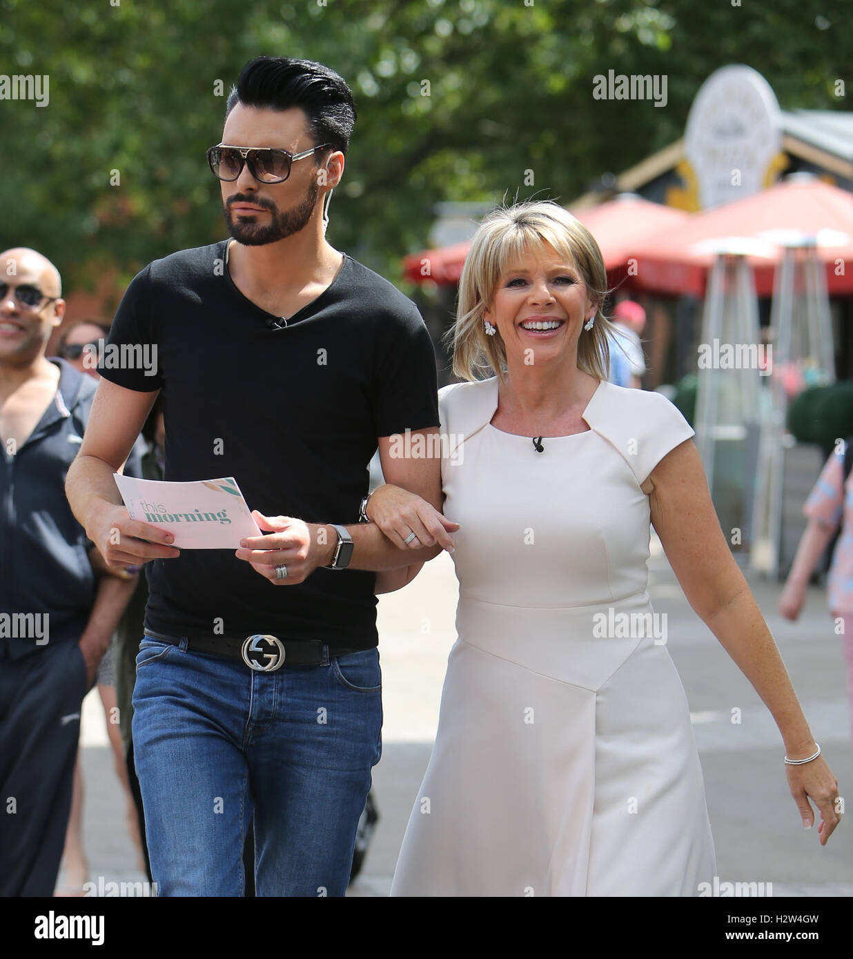 Ruth Langsford, Eamonn Holmes, Rylan Clark filming outside ITV Studios ...