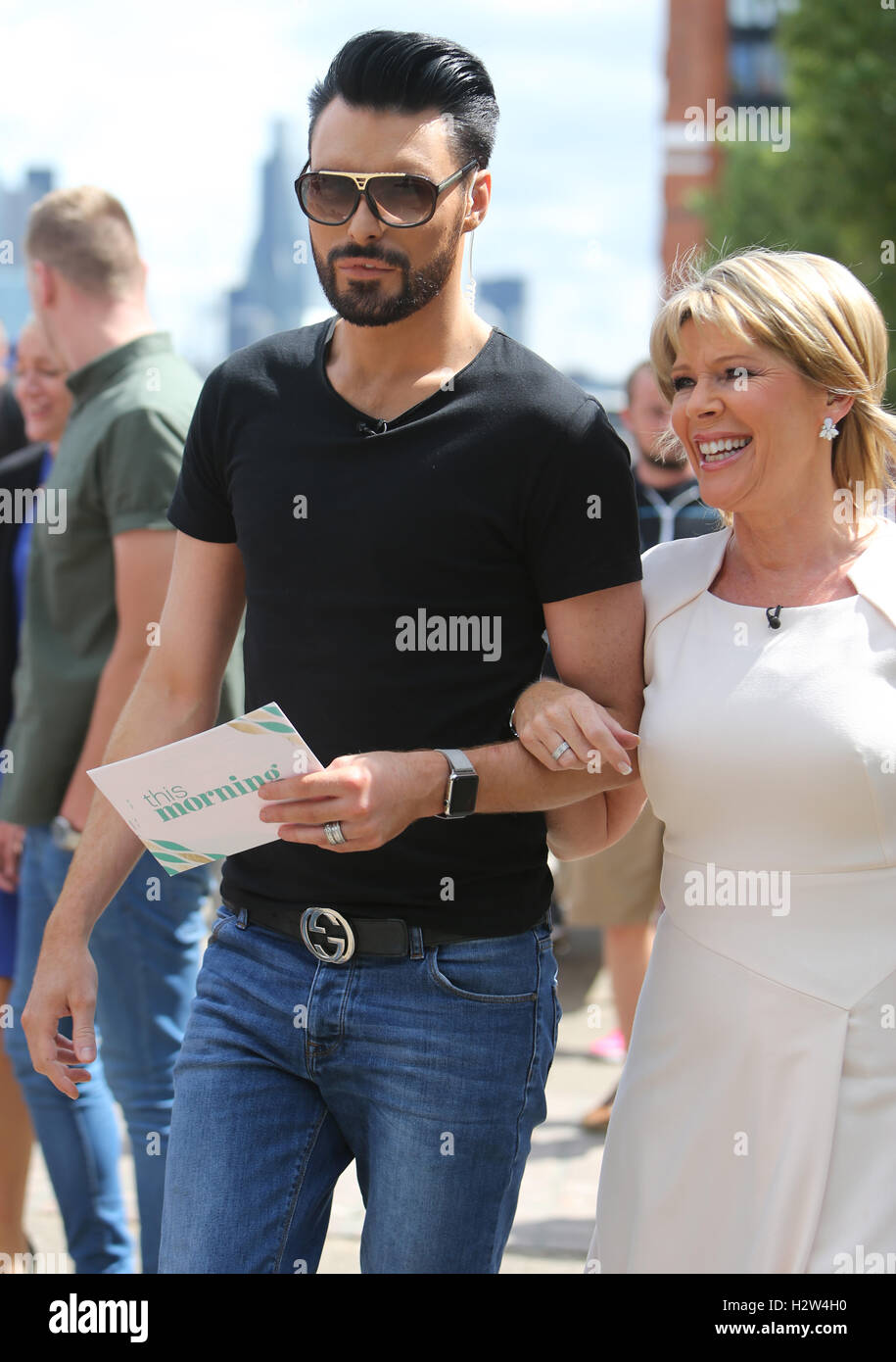 Ruth Langsford, Eamonn Holmes, Rylan Clark filming outside ITV Studios ...