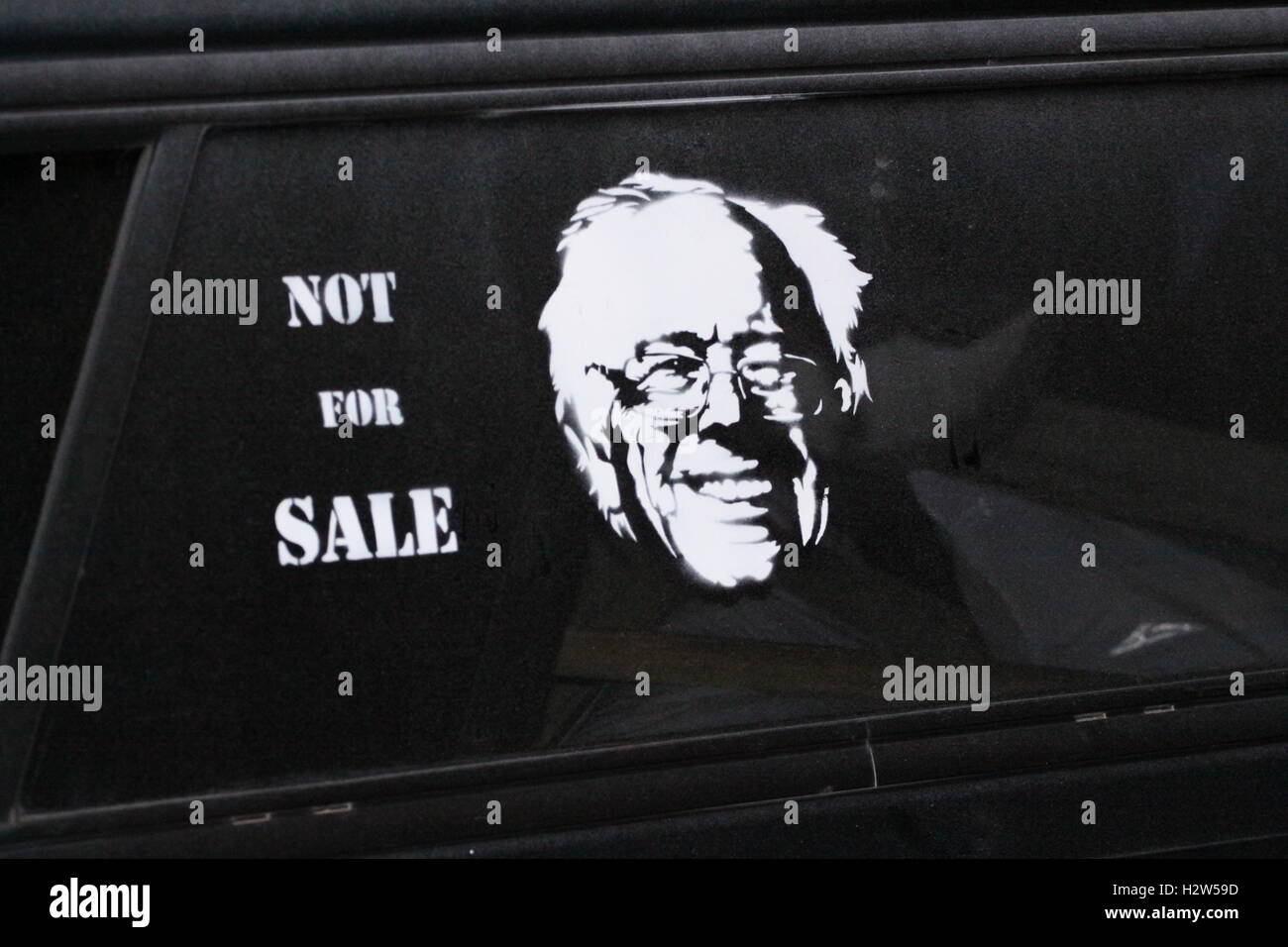 Bernie Sanders car decals at the Democratic National Convention in ...