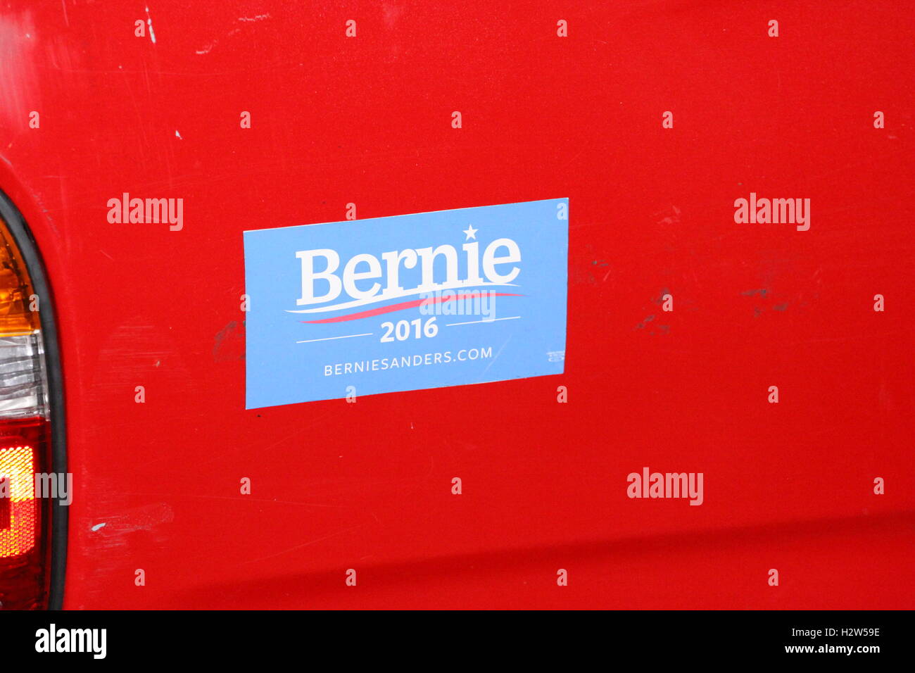 Bernie Sanders car decals at the Democratic National Convention in ...