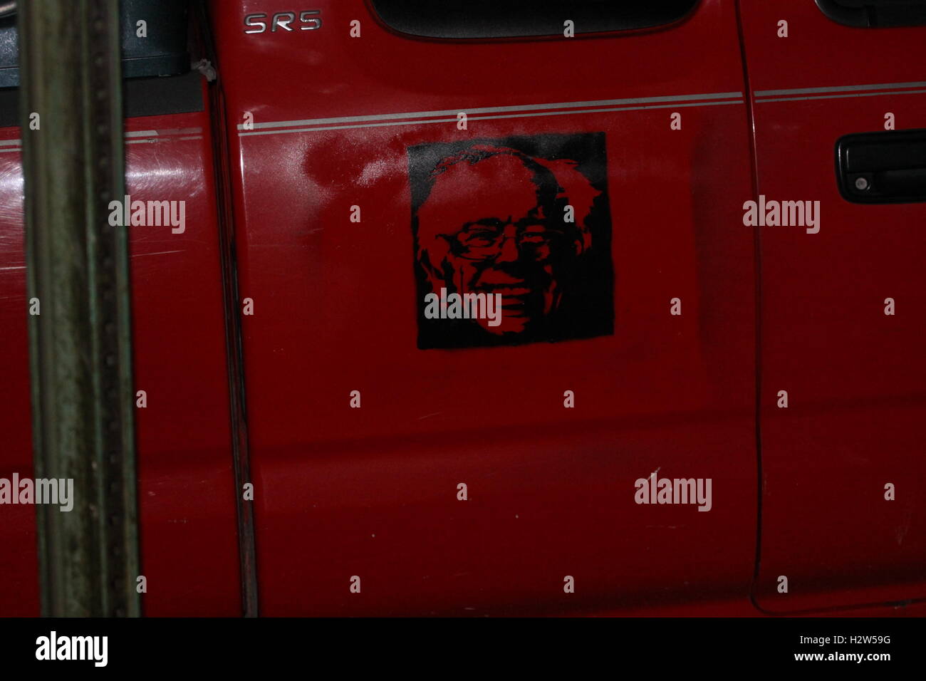 Bernie Sanders car decals at the Democratic National Convention in ...