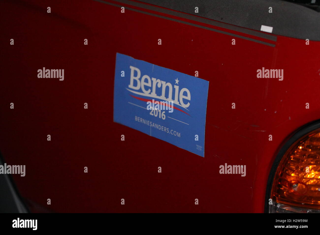 Bernie Sanders car decals at the Democratic National Convention in ...