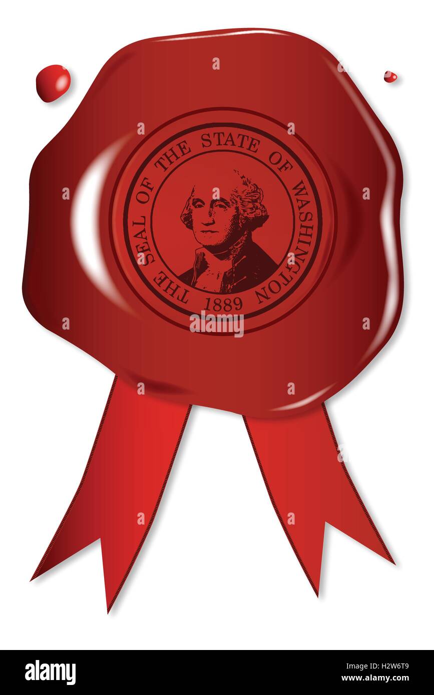 The seal of the state of washington Stock Vector Images - Alamy