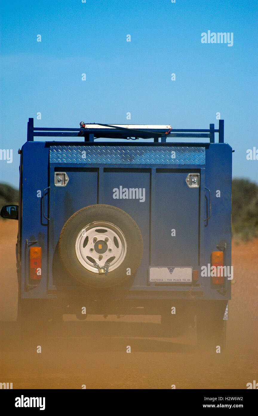 on the dusty track of the Australian bush Stock Photo - Alamy