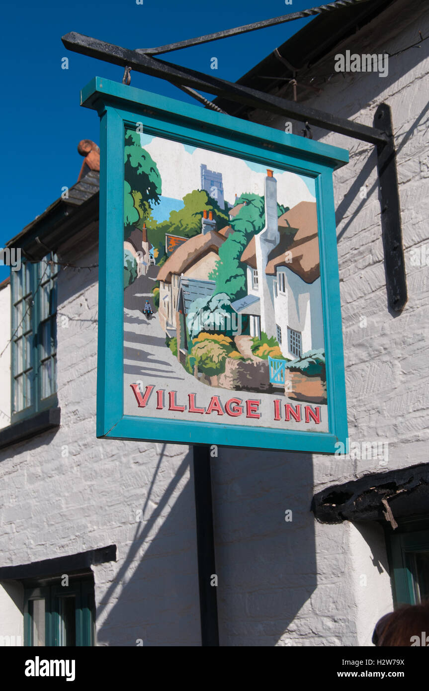 Village inn pub sign, Thurlestone Stock Photo - Alamy