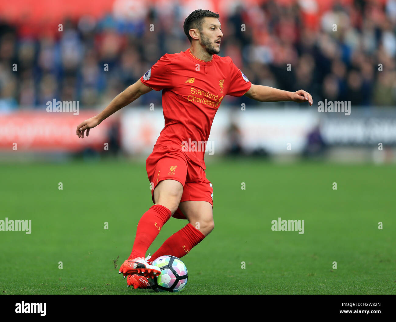 Liverpool's Adam Lallana Stock Photo - Alamy