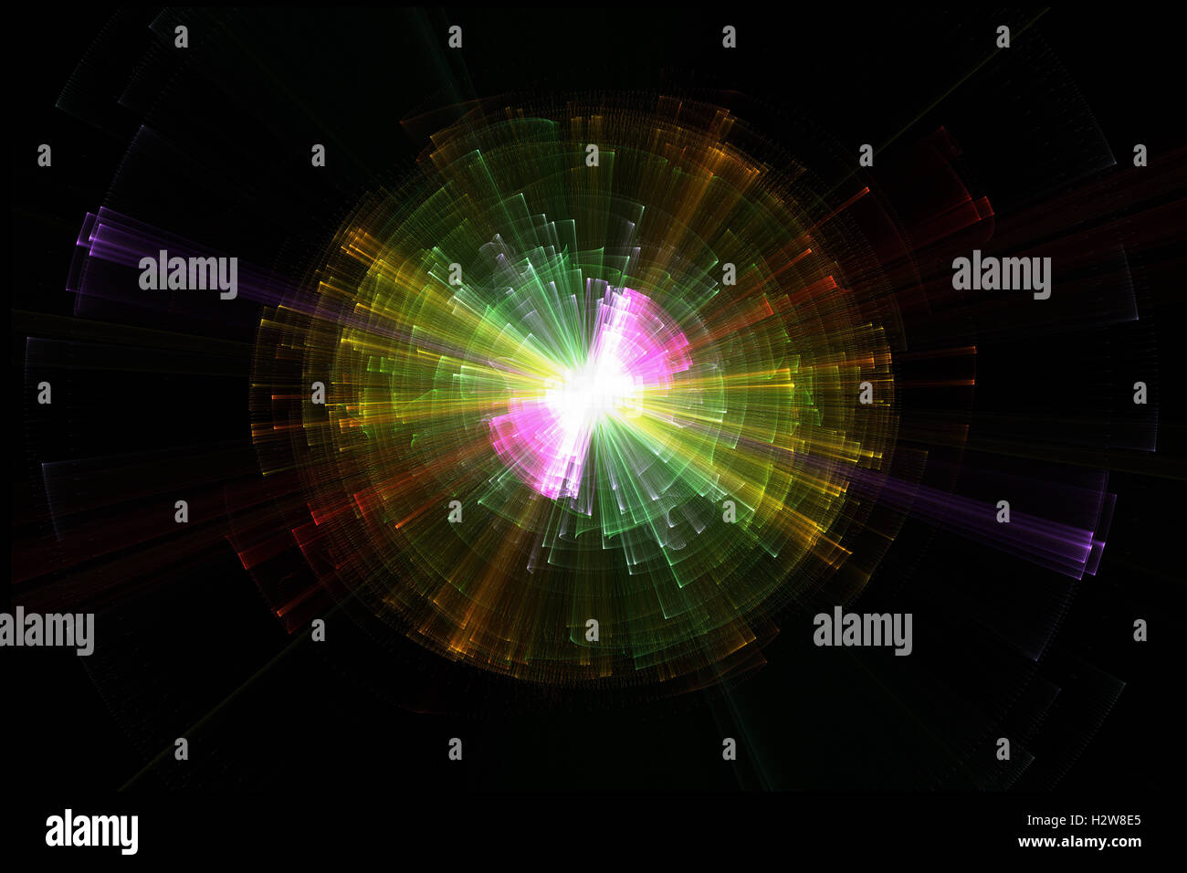 colorful light explosion on black background. This image is suitable ...