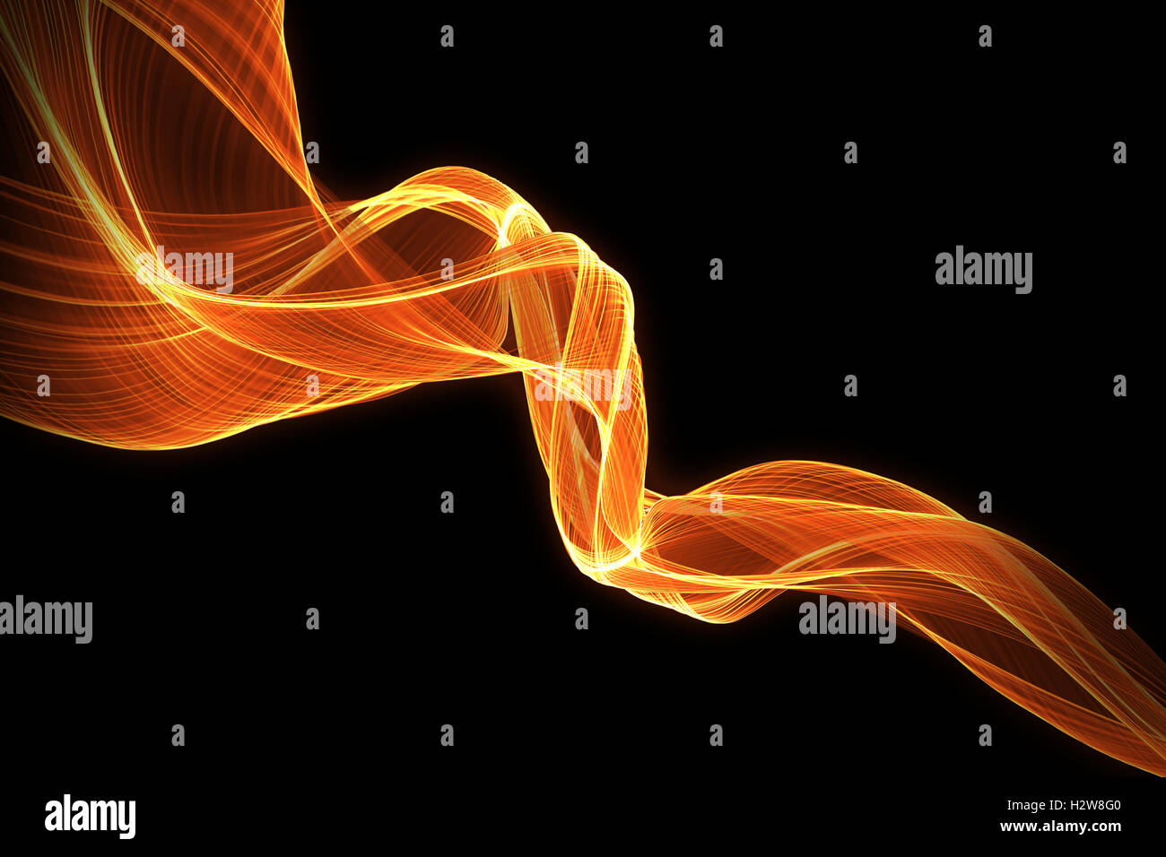 red glow energy wave. lighting effect abstract background with copy ...