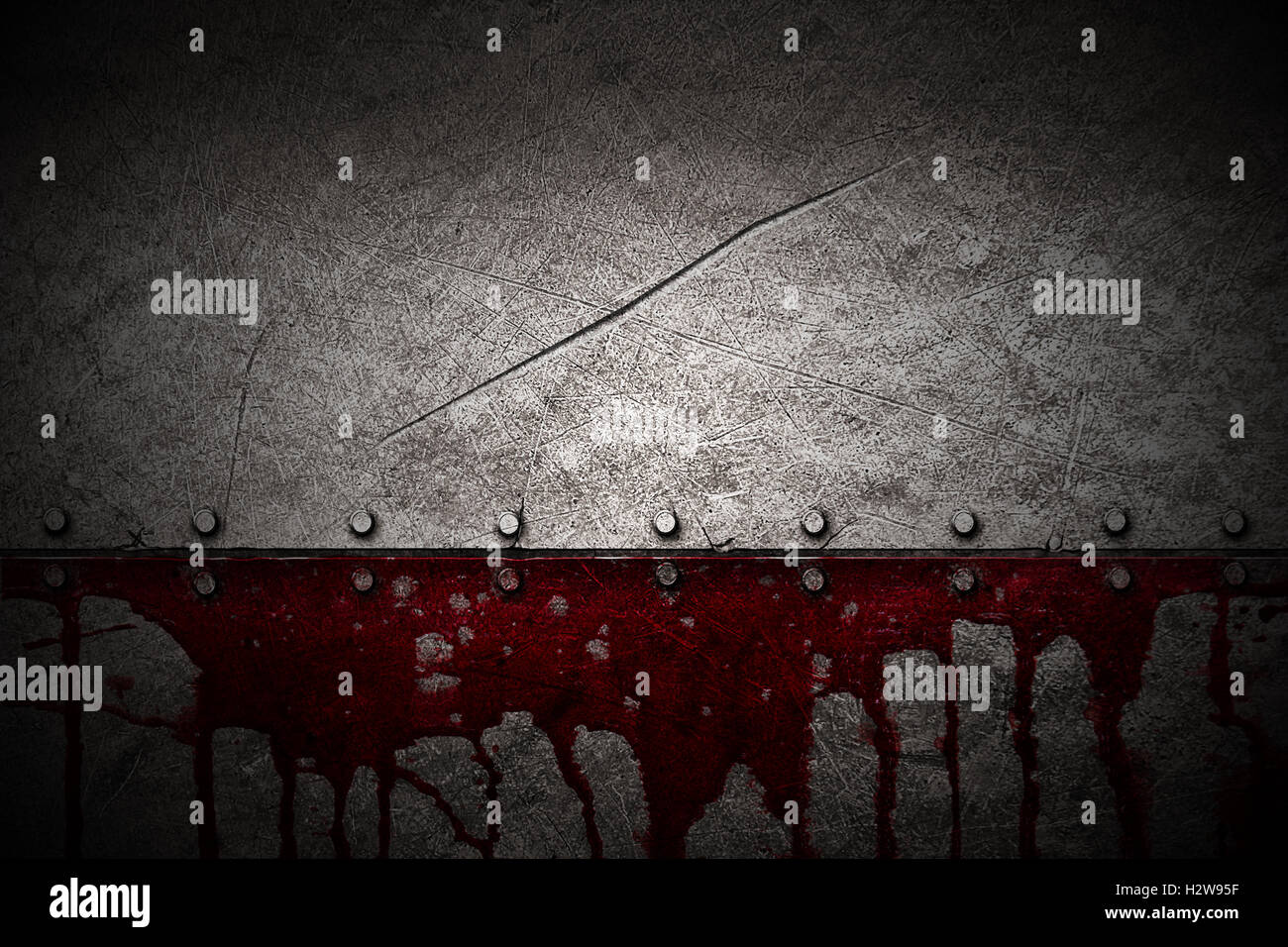 set 8. bloody metal wall in the dark for horror content and halloween ...