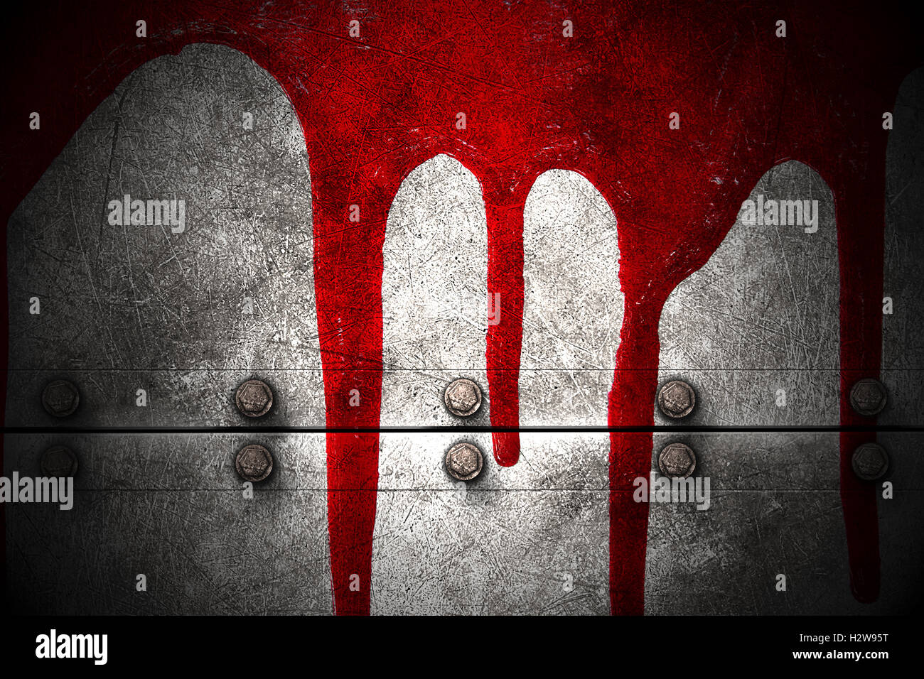 set 8. bloody metal wall in the dark for horror content and halloween ...