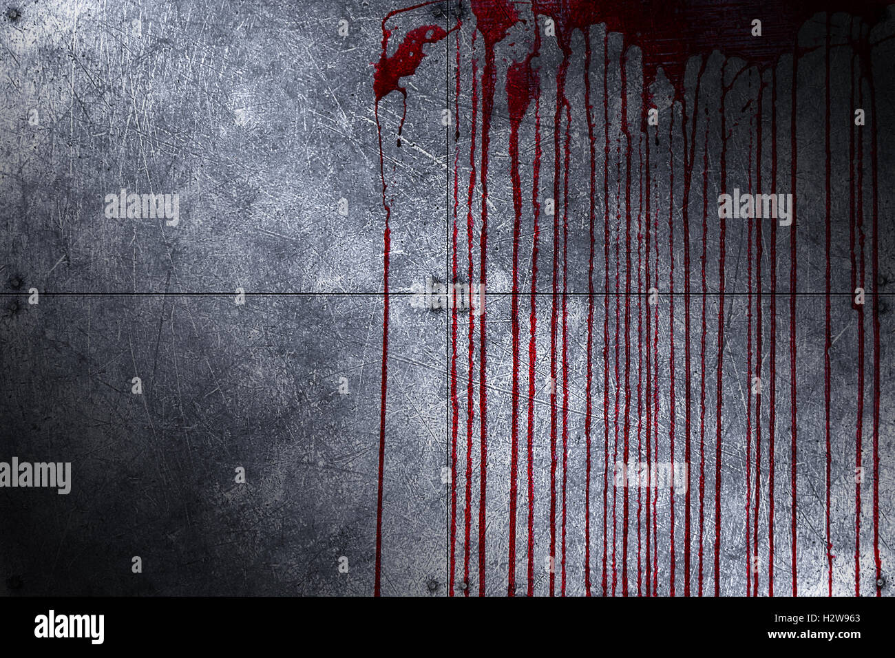 set 8. bloody metal wall for horror content and halloween festival. 3d ...