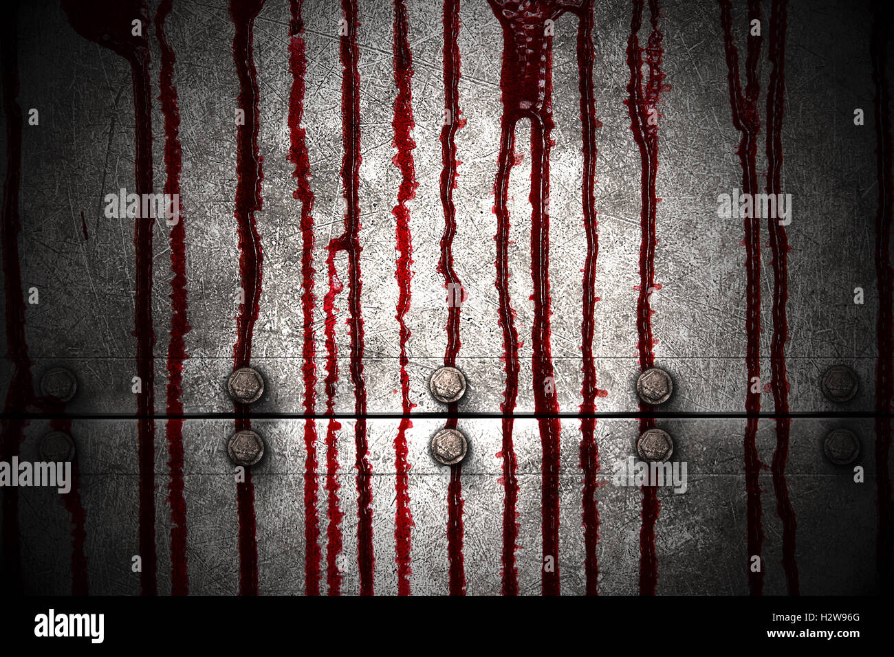 set 8. bloody metal wall in the dark for horror content and halloween ...