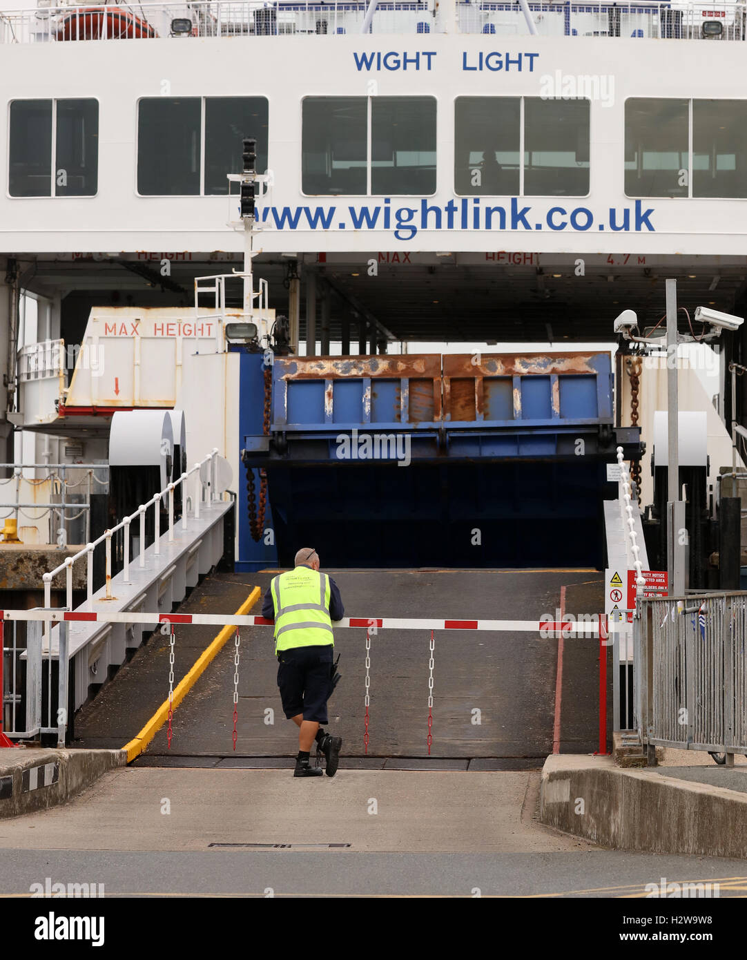Wightlink isle wight ferry arriving hi-res stock photography and images ...