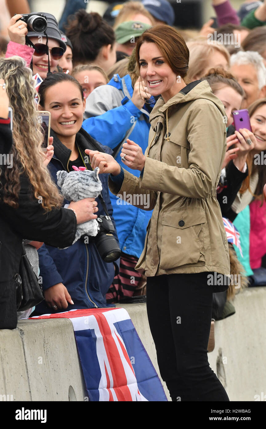 The Duchess of Cambridge on a walkabout in Victoria Inner Harbour in ...