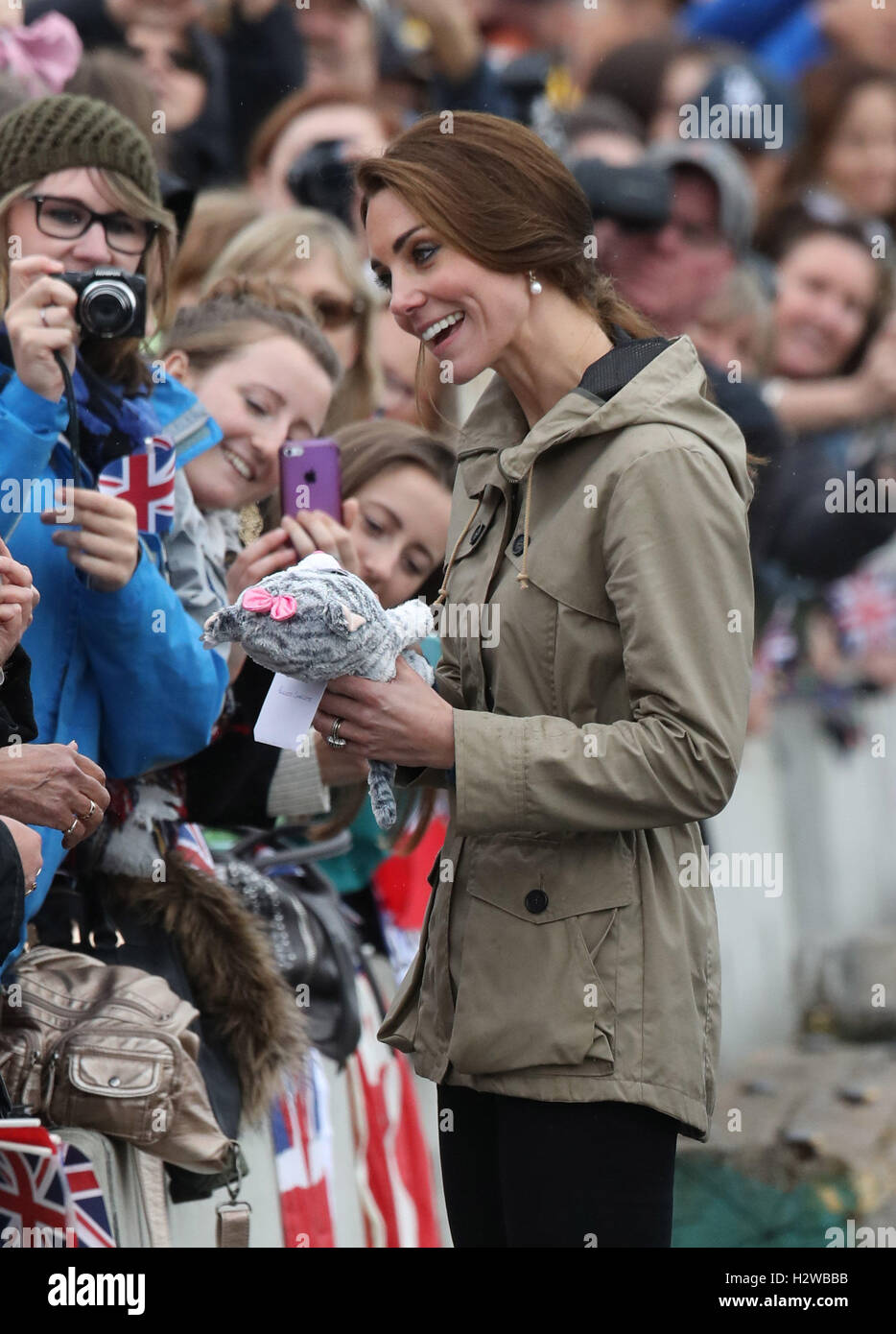 The Duchess of Cambridge on a walkabout in Victoria Inner Harbour in ...