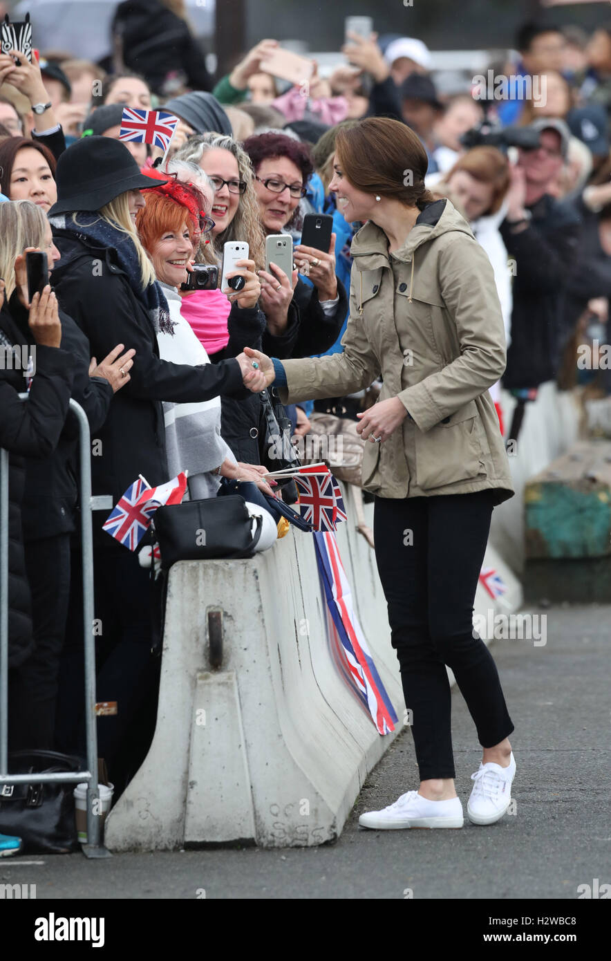 The Duchess of Cambridge on a walkabout in Victoria Inner Harbour in ...