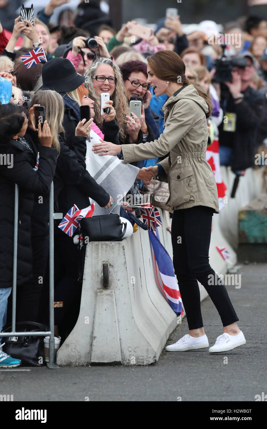 The Duchess of Cambridge on a walkabout in Victoria Inner Harbour in ...