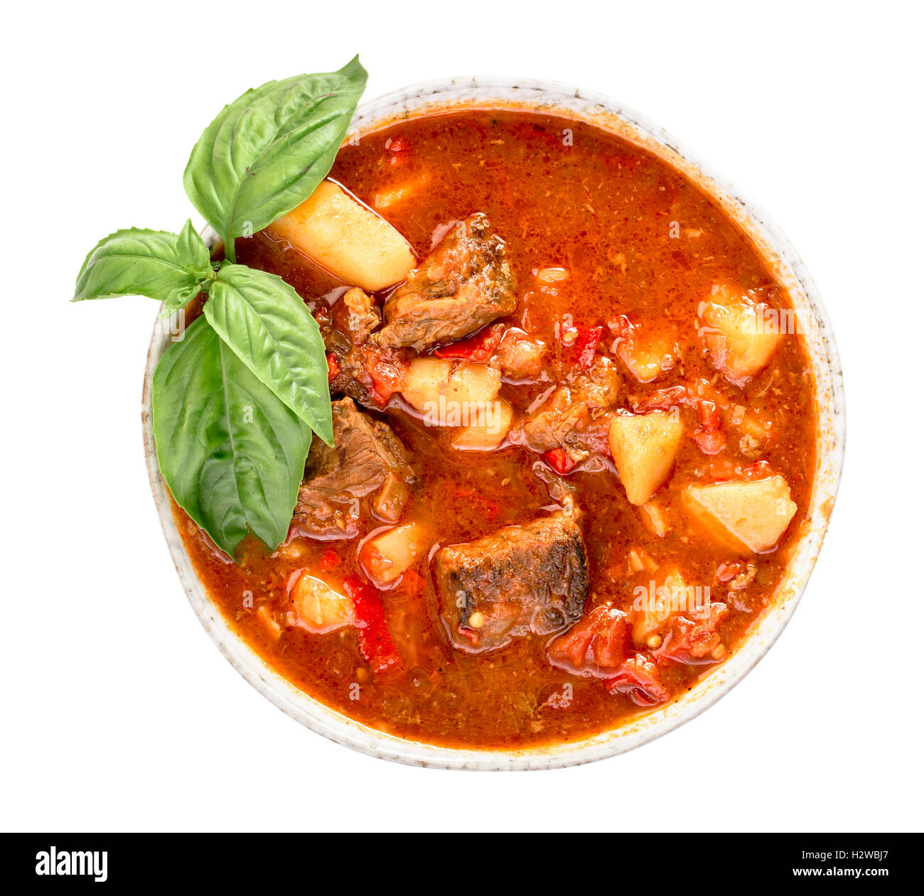 Top view serving beef Cut Out Stock Images & Pictures - Alamy