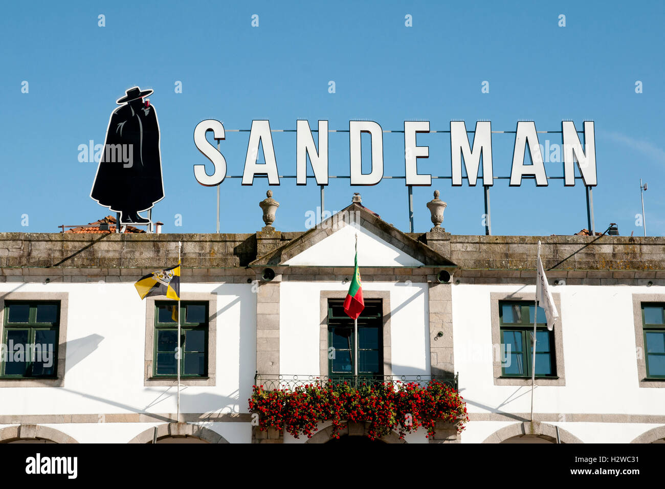 Sandeman port wine - Porto - Portugal Stock Photo - Alamy