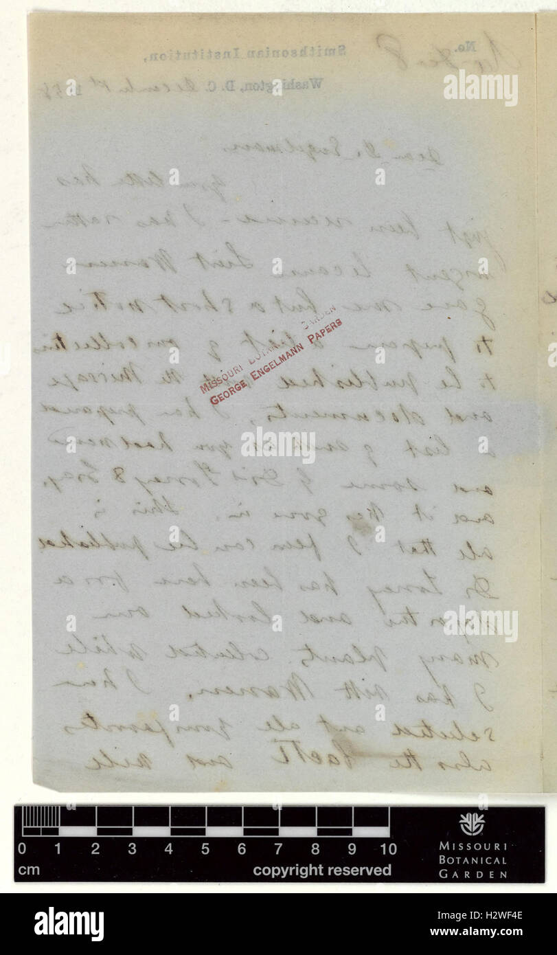 A historical letter correspondence between Ferdinand Hayden and George ...